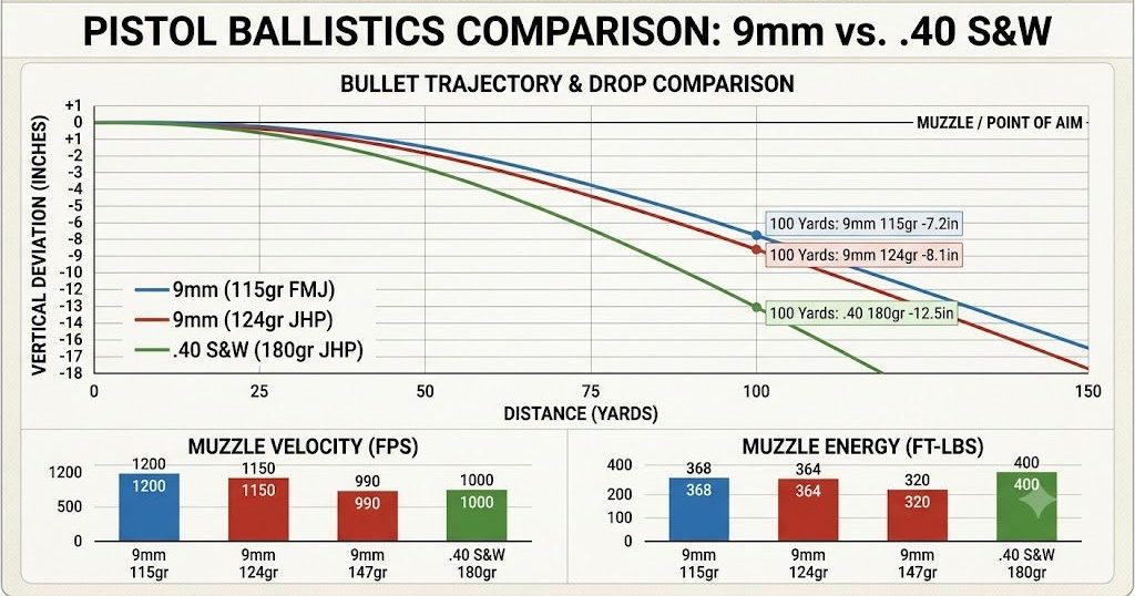9mm Ballistics Chart